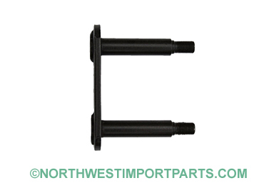 MG Midget Leaf spring shackle plate with pins 64-79 - Northwest Import ...