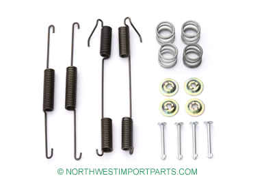 MGB Rear brake shoe spring hardware kit 62-80 - Northwest Import Parts